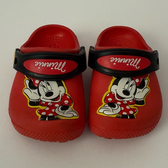 CROCS | Shoes | Crocs Minnie Mouse Disney Slip Ons Size 5 | Poshmark